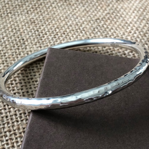 Silpada | Jewelry | Silpada Hammered Thin Sterling Bangle Bracelet 925 | Poshmark